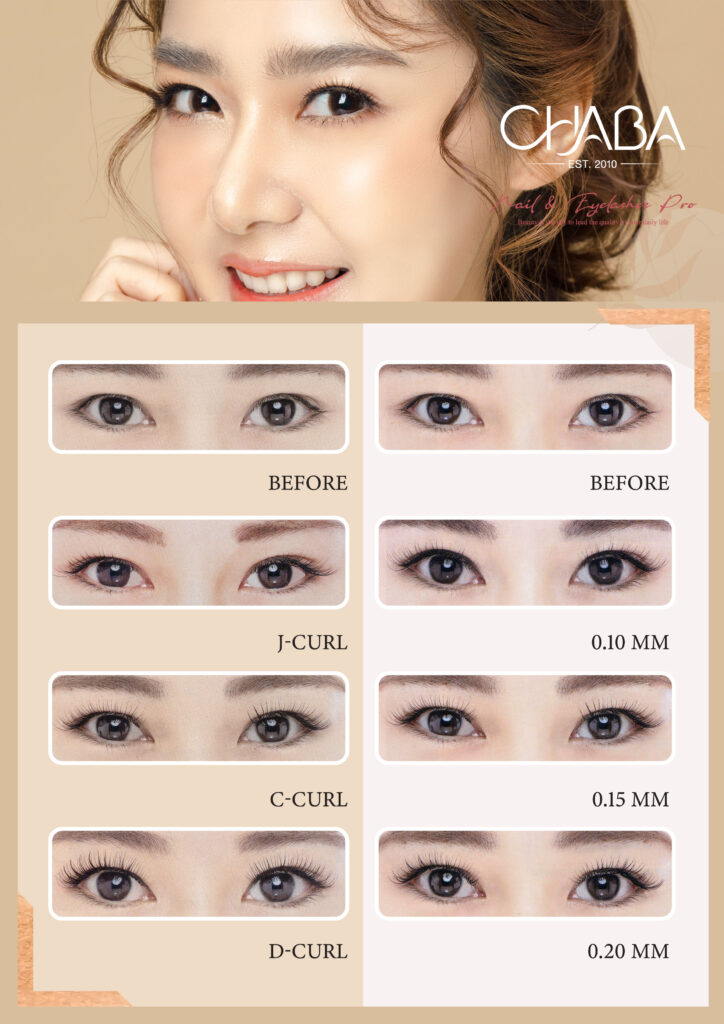 Eyelashes Menu - CHABA